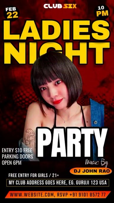 ladies night and ladies party flyers Template | PosterMyWall