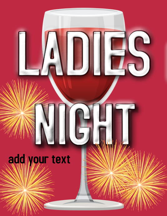 LADIES NIGHT BAR EVENT Template | PosterMyWall