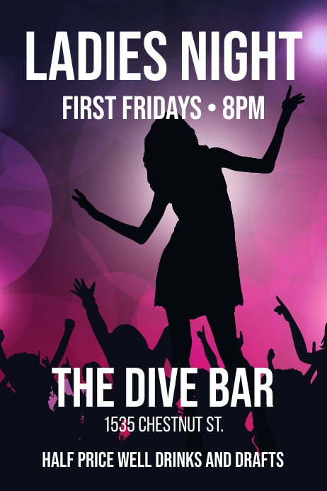Ladies Night - Bar Poster Template | PosterMyWall