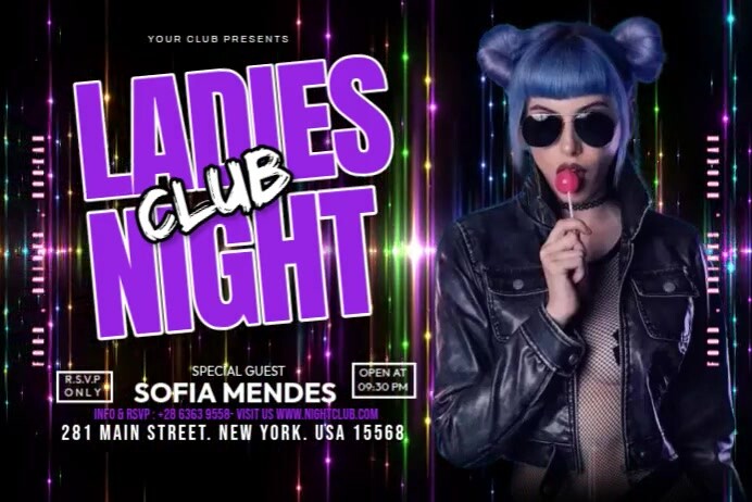 Ladies Night Club Party Template | PosterMyWall