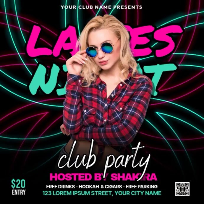 Ladies Night Club Party Template | PosterMyWall