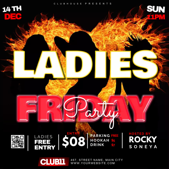ladies night club party Template | PosterMyWall