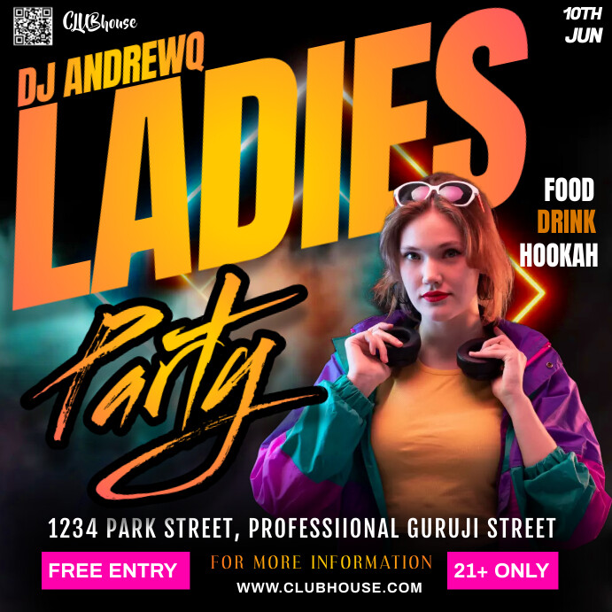 ladies night club party Template | PosterMyWall