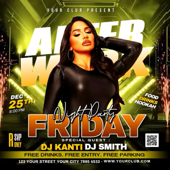 Ladies Night Club Party Template | PosterMyWall