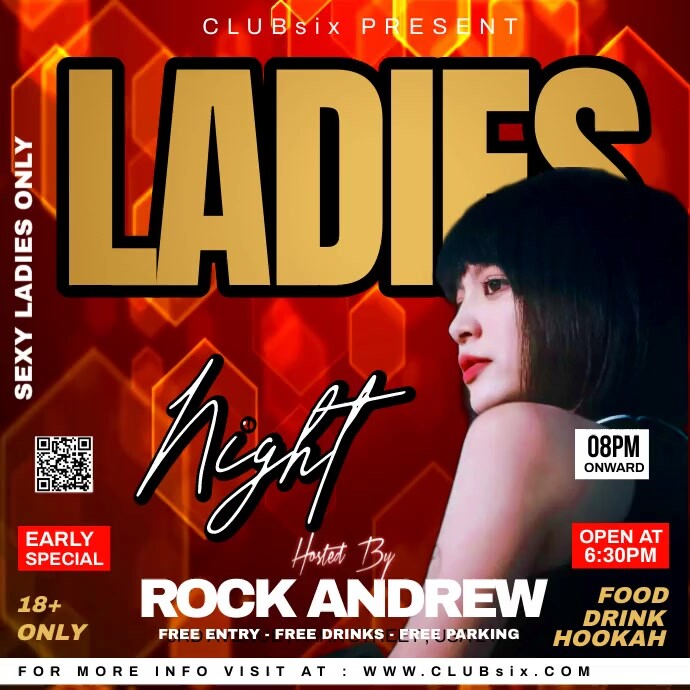 Modèle ladies night club party | PosterMyWall