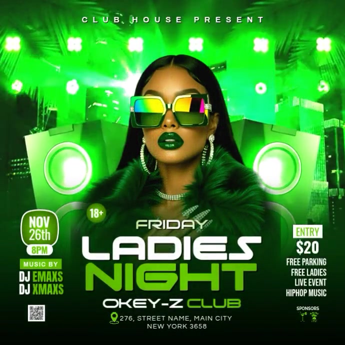 Ladies Night Club Party Template | PosterMyWall