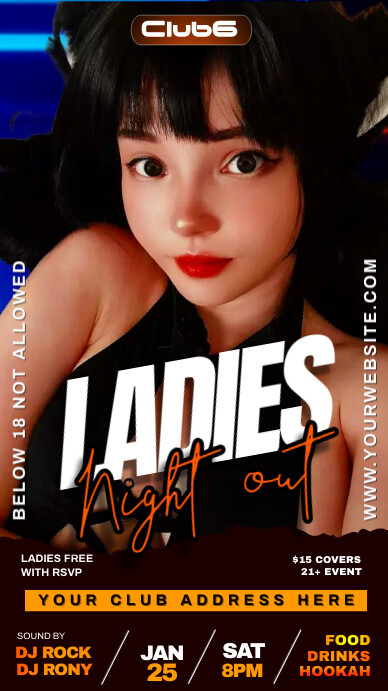 ladies night club party Template | PosterMyWall