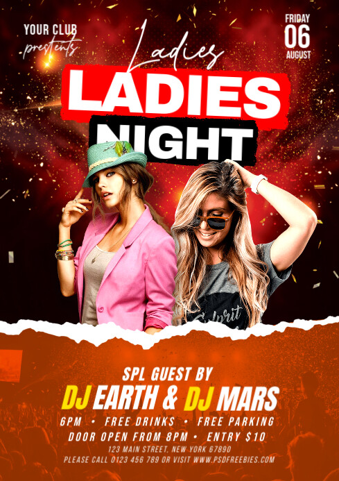 Ladies Night club Party Template | PosterMyWall