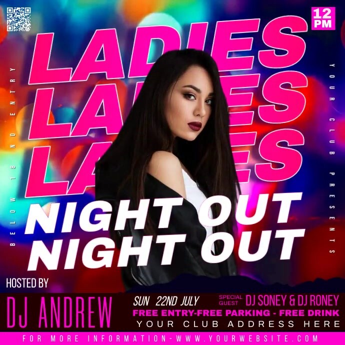 ladies night club party Template | PosterMyWall