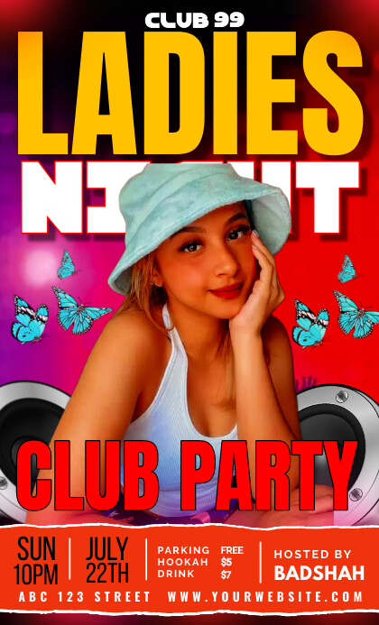 ladies night club party Template | PosterMyWall