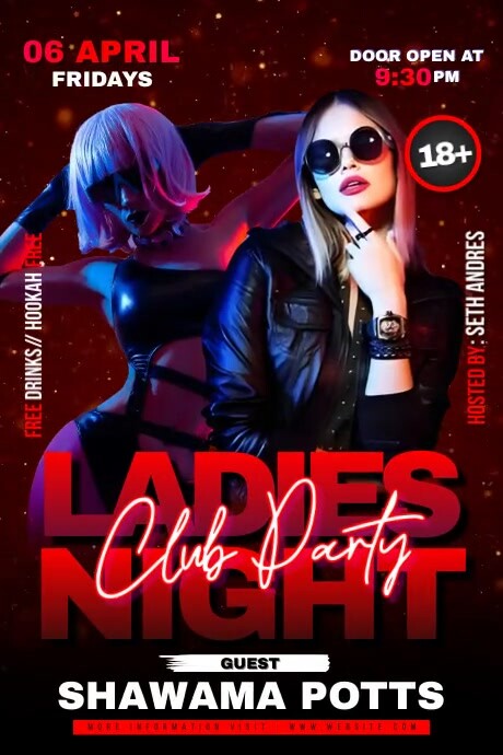 Ladies Night Club Party Template | PosterMyWall