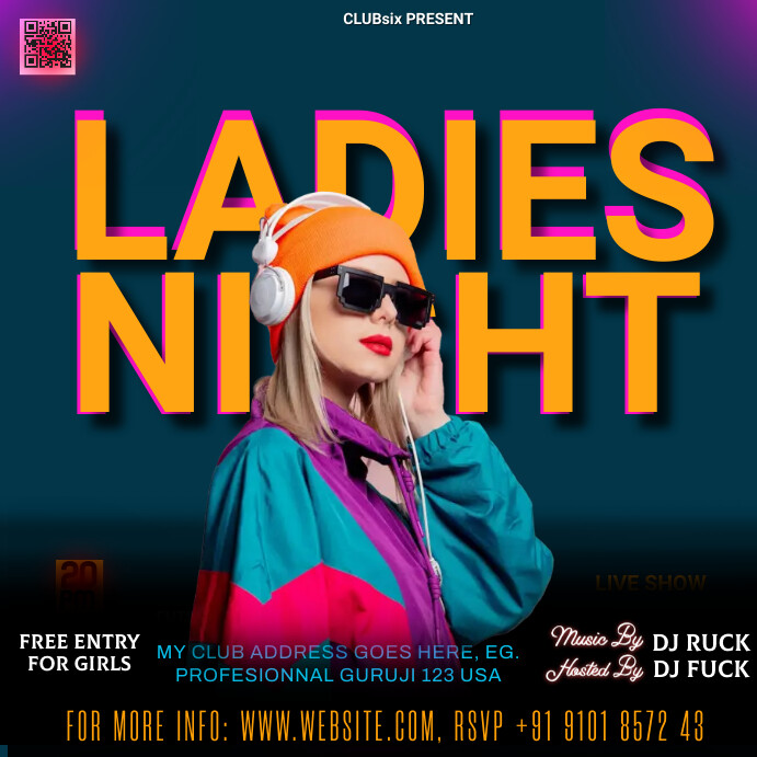 ladies night club party Template | PosterMyWall