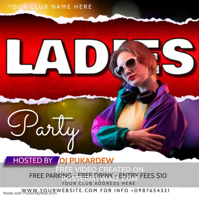 ladies night club party Template | PosterMyWall