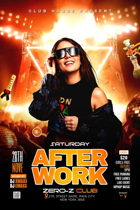 Ladies Night Club Party Template | PosterMyWall