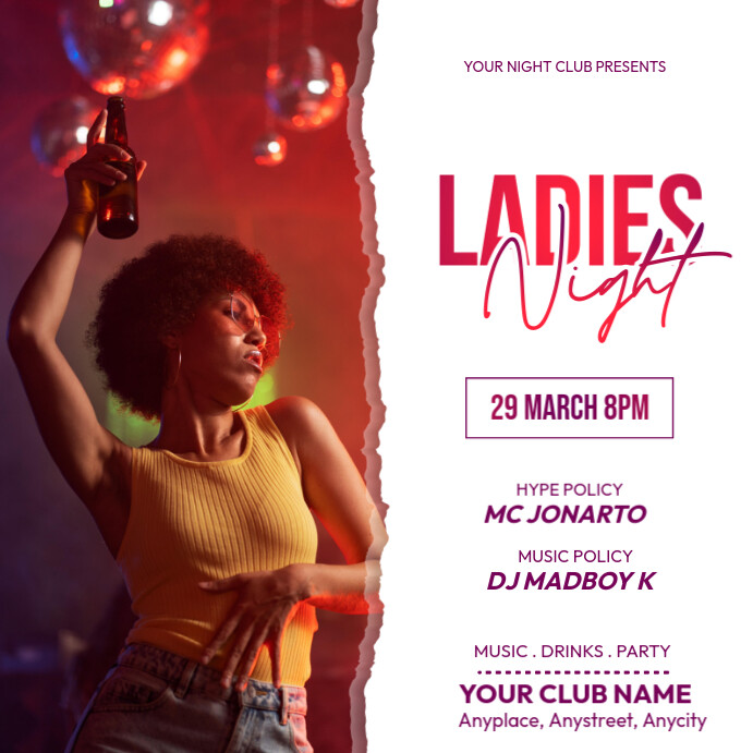 Copy of Ladies Night club poster | PosterMyWall