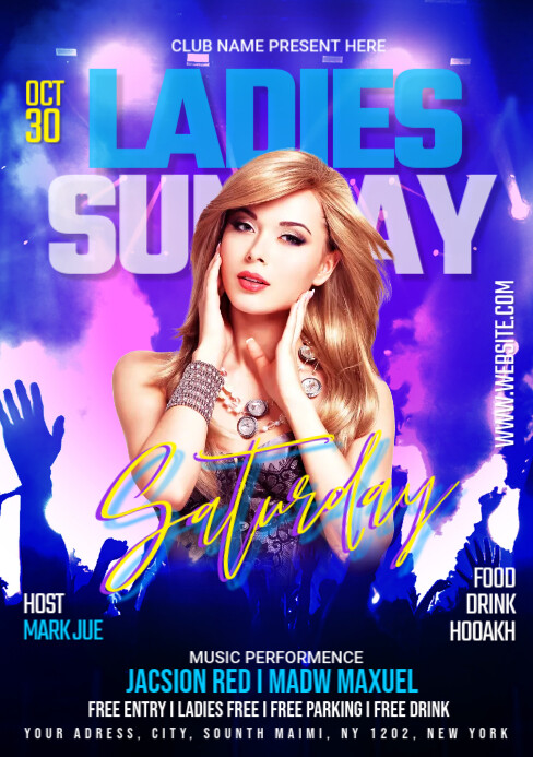 Ladies night club template | PosterMyWall