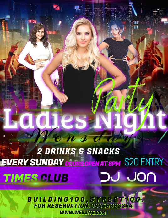 LADIES NIGHT Template | PosterMyWall