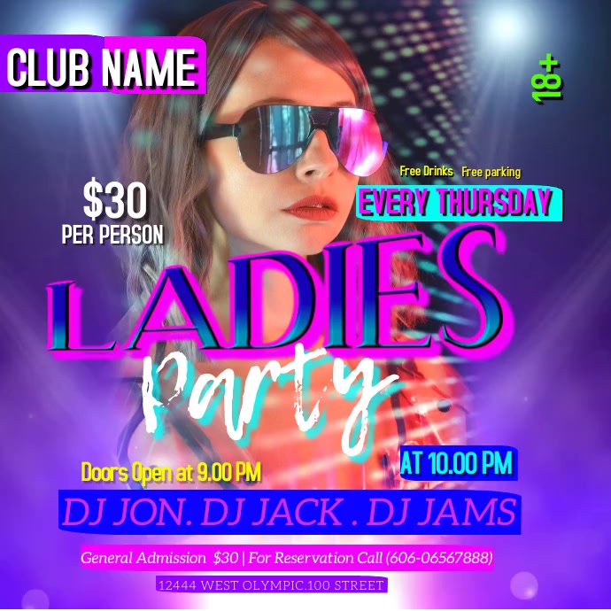 Wanita Malam Templat | PosterMyWall