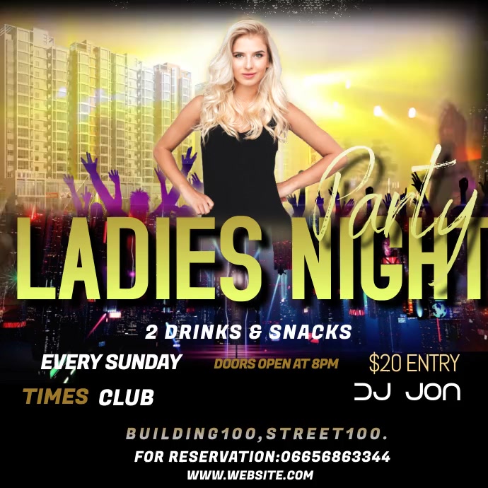 LADIES NIGHT Template | PosterMyWall