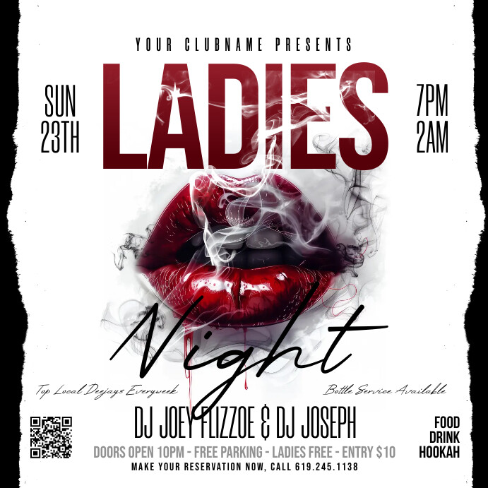 Plantilla de Ladies Night | PosterMyWall