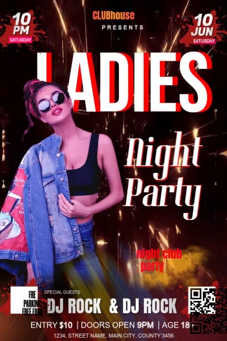 LADIES NIGHT Template | PosterMyWall