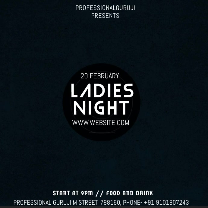 Ladies night Template | PosterMyWall
