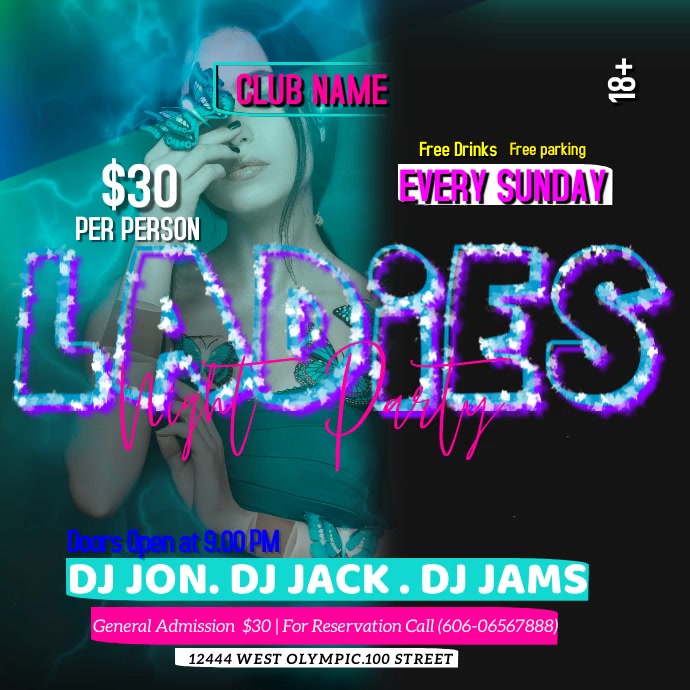 LADIES NIGHT Template | PosterMyWall