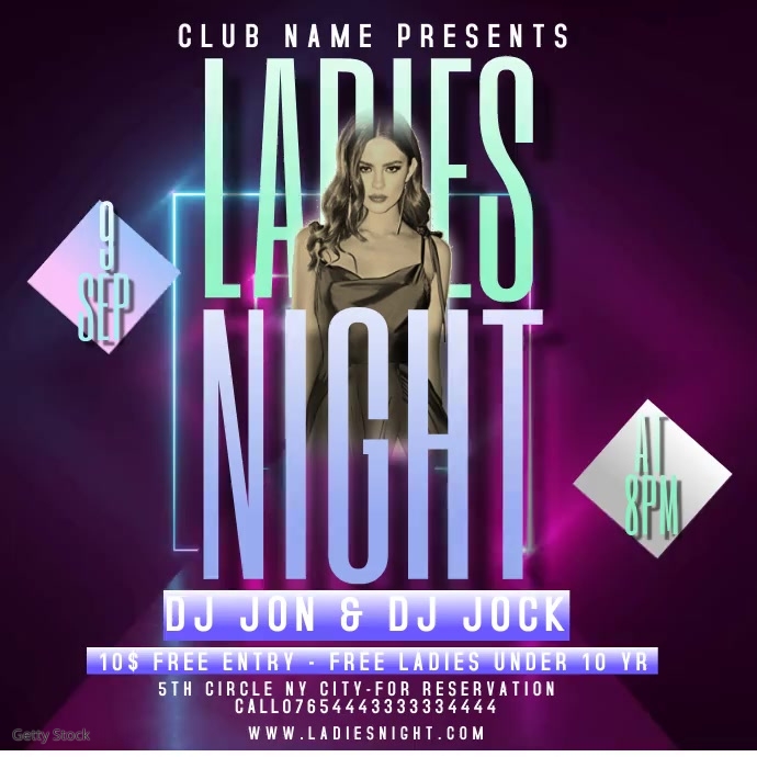 LADIES NIGHT Template | PosterMyWall