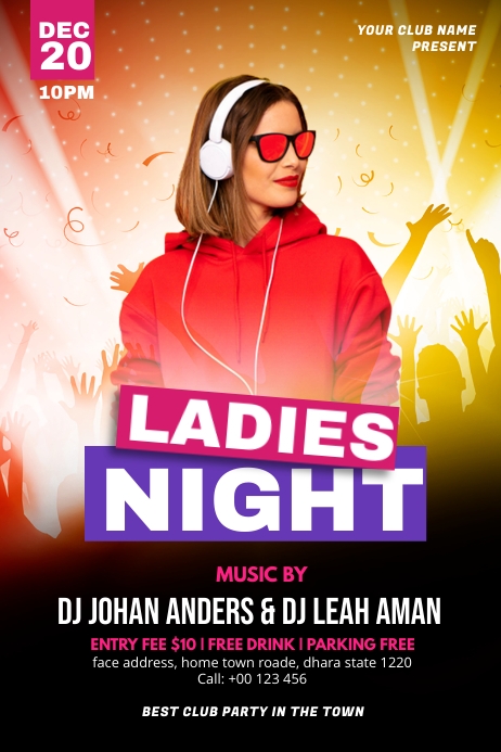 Ladies night Template | PosterMyWall