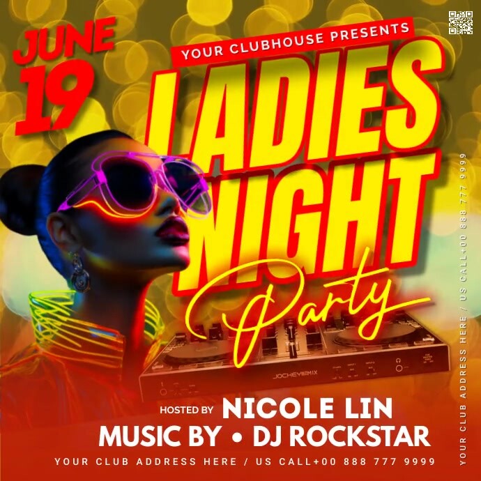 LADIES NIGHT EVENT Template | PosterMyWall