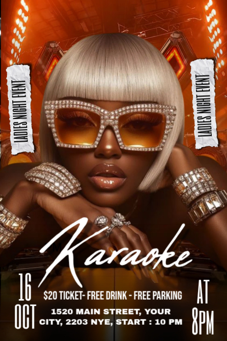 Ladies Night Event Poster Template | PosterMyWall