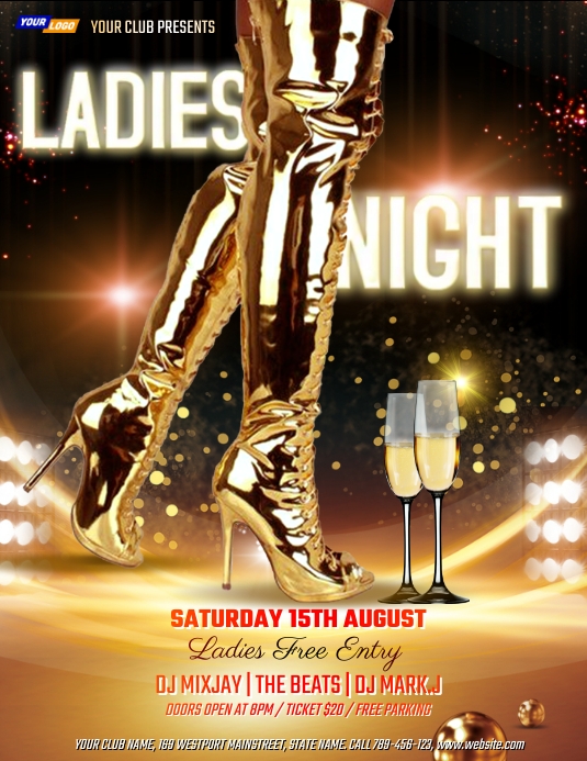 Copy of Ladies night flyer design (2) | PosterMyWall