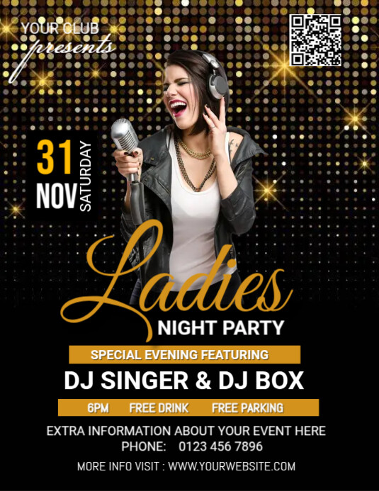 ladies night flyer Template | PosterMyWall