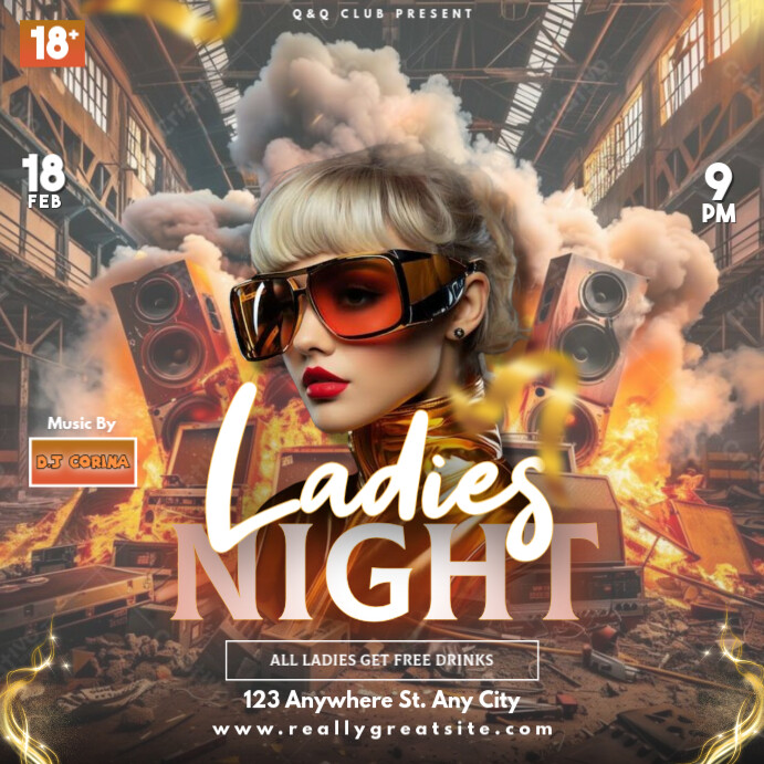 Ladies Night Flyer Templat | PosterMyWall