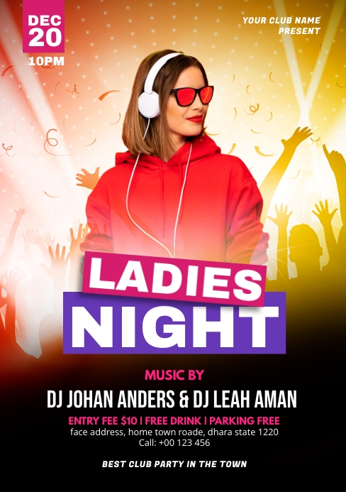 Ladies night Flyer Template | PosterMyWall
