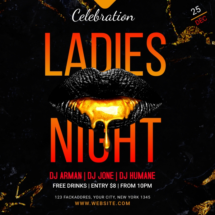 Ladies night Instagram post Template | PosterMyWall