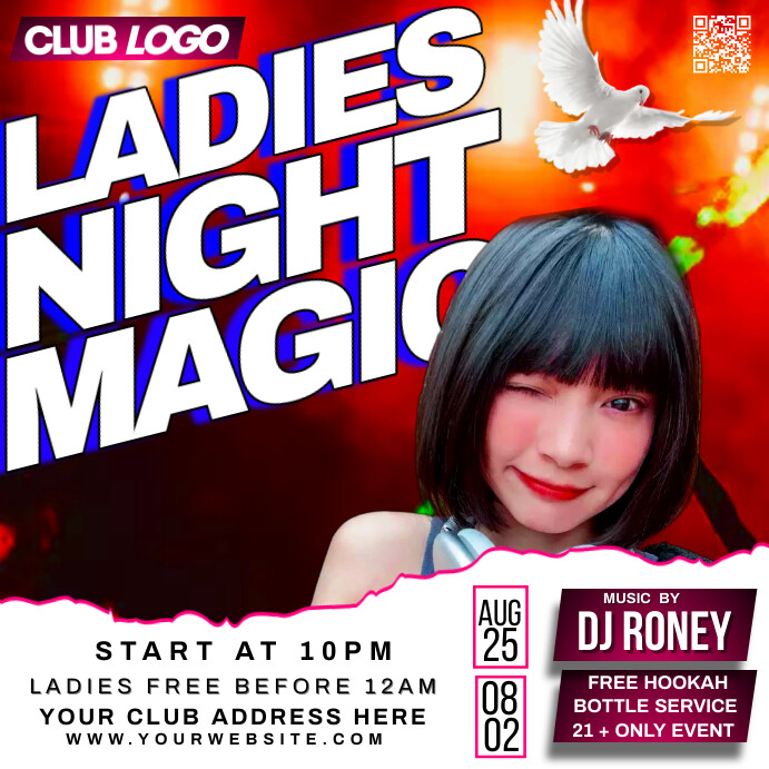ladies night magic party Template | PosterMyWall