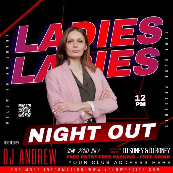 ladies night out chill party Template | PosterMyWall