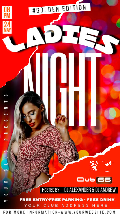Ladies night out club Party Template | PosterMyWall