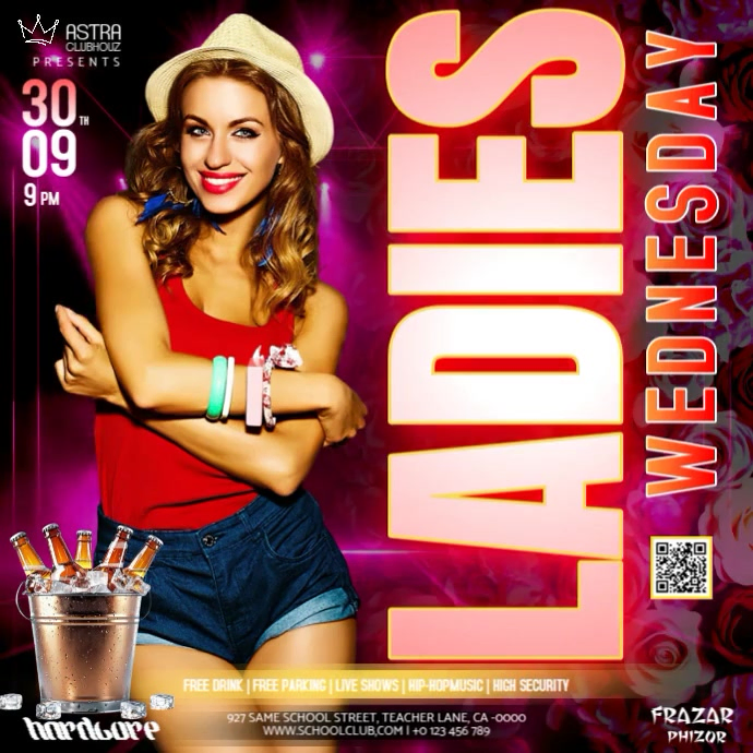 Ladies Night Out Club Party Event Ad Design Template | PosterMyWall