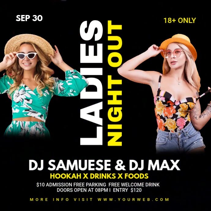 Ladies night Out Template | PosterMyWall