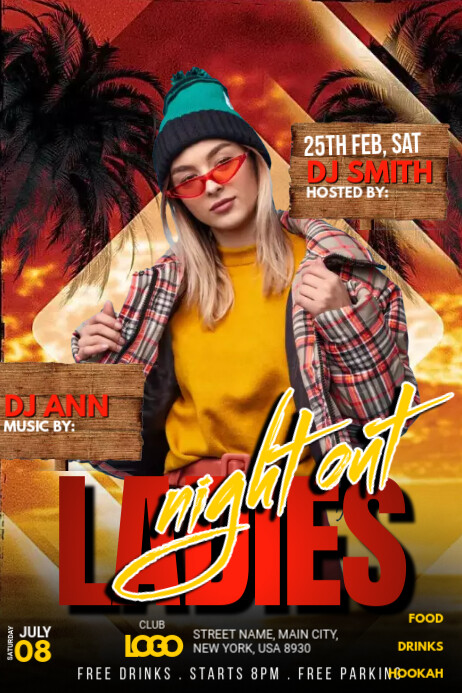 Ladies Night Out Template | PosterMyWall