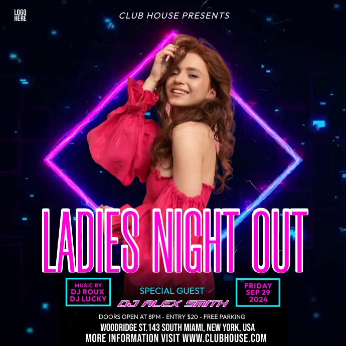 Plantilla de Ladies Night Out | PosterMyWall
