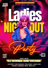 girls night out party flyer Template | PosterMyWall