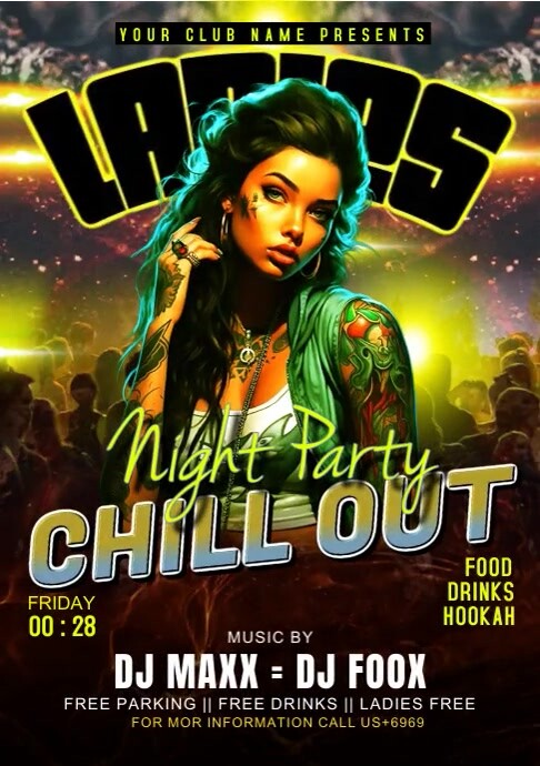 Ladies night out party flyer Template | PosterMyWall