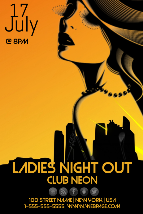 Ladies Night Out Template | PosterMyWall
