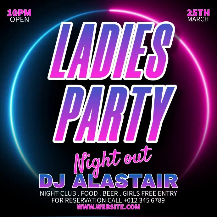Ladies Night Out Template | PosterMyWall