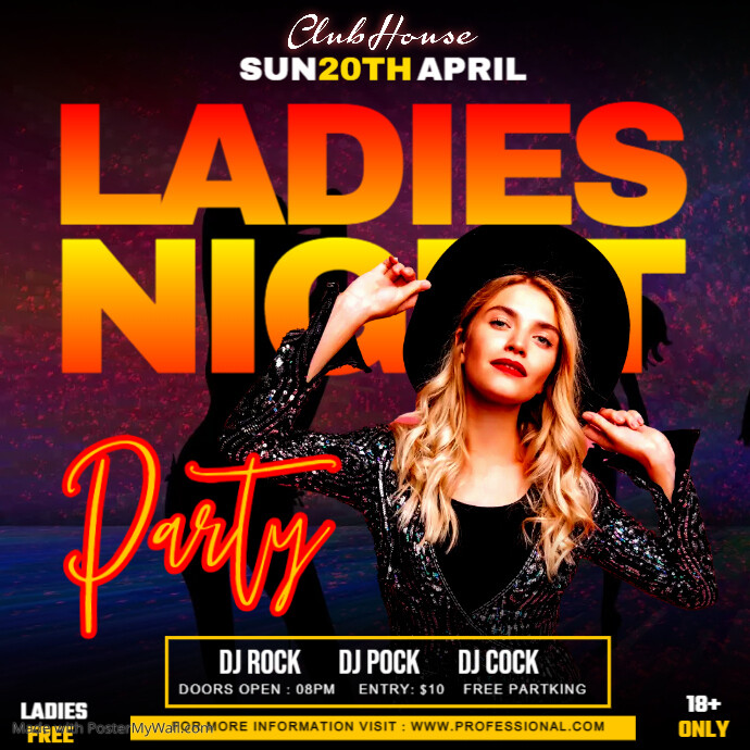 Ladies night party,ladies night Template | PosterMyWall