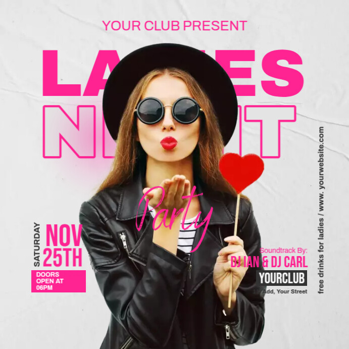 Ladies Night Party Ads Template | PosterMyWall