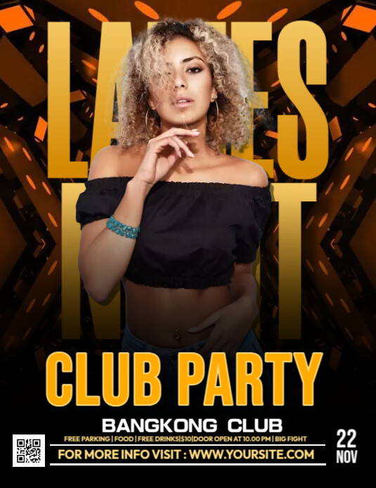 Ladies Night Party Ads Template | PosterMyWall